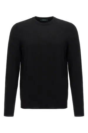 ZANONE Wool Crew Neck Sweater - Black