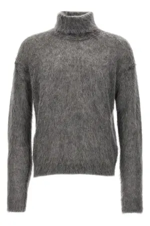 Saint Laurent Mohair Blend Turtleneck Sweater