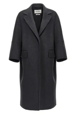 Max Mara Asburgo Mélange Wool And Cashmere Coat - Gray