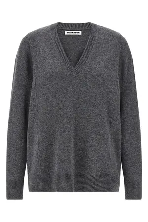 JIL SANDER Cashmere Blend V-neck Sweater
