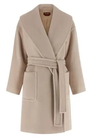 Max Mara Cloruro' Alpaca And Virgin Wool Beaver Coat