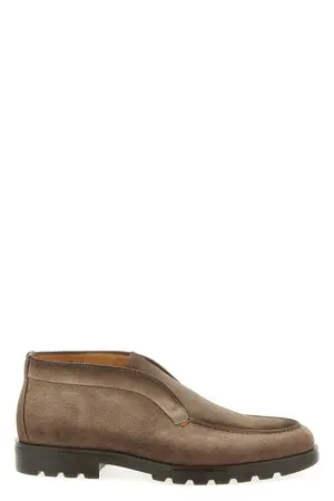 Santoni Rock Suede Boots - Brown