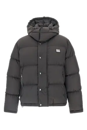 Dolce & Gabbana Logo Patch Quilted Down Jacket