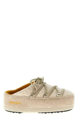 Moon Boot X Guest In Residence Woven Mules - Beige