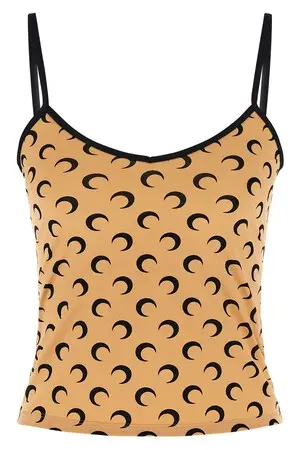 MARINE SERRE All Over Moon' Top - Beige