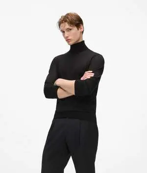 Karl Lagerfeld Cashmere-silk Blend Turtleneck Sweater