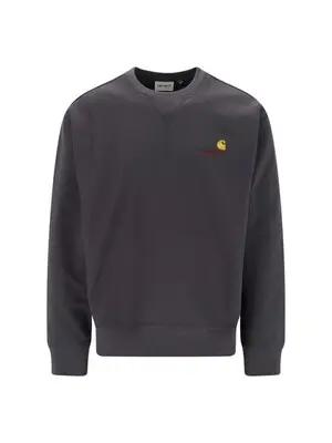 Carhartt Work In Progress American Script Hoodie - Gray