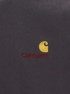 Carhartt Work In Progress American Script Hoodie - Gray