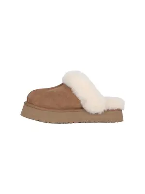 UGG Disquette Platform Mules - Brown