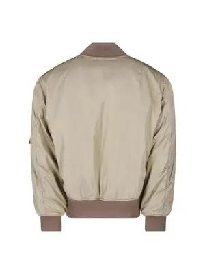 Auralee Silk Twill Bomber Jacket