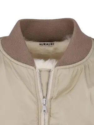 Auralee Silk Twill Bomber Jacket