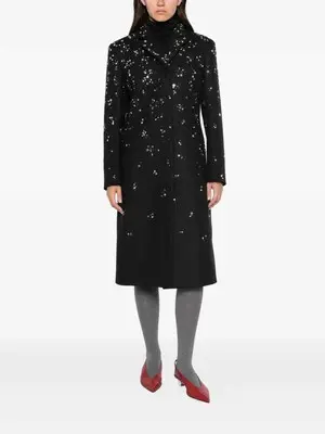 JIL SANDER Belted Wool Coat - Grey