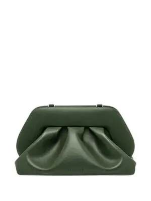 THEMOIRE Themoire Bios Ruched Clutch Green