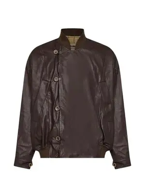 UMA WANG Jovan Off-center Jacket - Brown