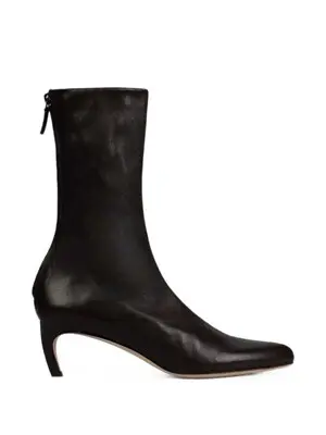 Victoria Beckham Harlow Leather Boots - Brown