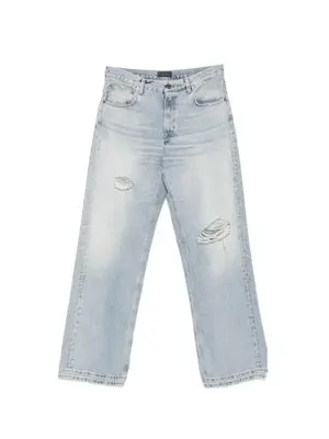 HAIKURE Wide-leg Jeans With A Distressed Finish