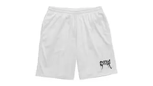 REVENGE Basic Mesh Shorts - White/black