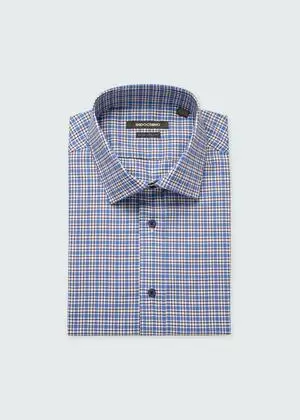 INDOCHINO Paddington Check Twill Shirt - Blue
