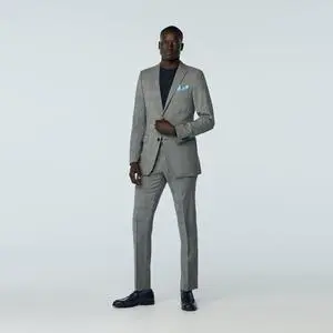 INDOCHINO Milano Glen Check And White Blazer
