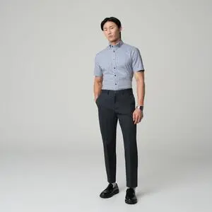 INDOCHINO Paddington Check Twill Casual Shirt - Blue