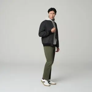 INDOCHINO Heartford Herringbone Bomber Jacket - Gray