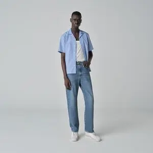 INDOCHINO Queniborough Gingham Dot Camp Shirt - Blue