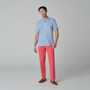 INDOCHINO Queniborough Micro Floral Light Camp Shirt - Blue