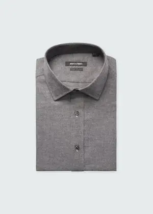 INDOCHINO Harwell Flannel Stretch Shirt - Gray