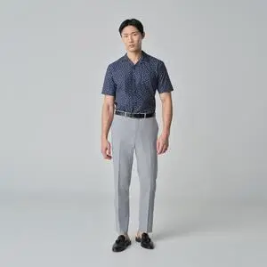 INDOCHINO Quiton Wool Stretch Light Pants - Blue
