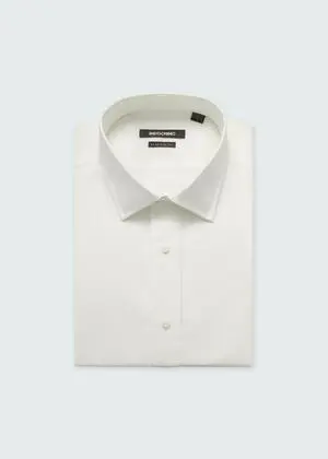 INDOCHINO Hailey Cotton Stretch Cream Shirt - Ivory