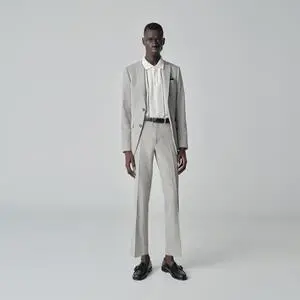 INDOCHINO Quiton Wool Stretch Light Suit - Gray