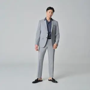 INDOCHINO Quiton Wool Stretch Light Suit - Blue
