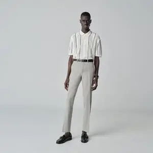 INDOCHINO Quiton Wool Stretch Light Pants - Gray