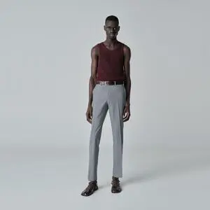 INDOCHINO Howell Wool Stretch Fineline Pants - Gray