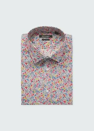 INDOCHINO London Floral Print Shirt - Red