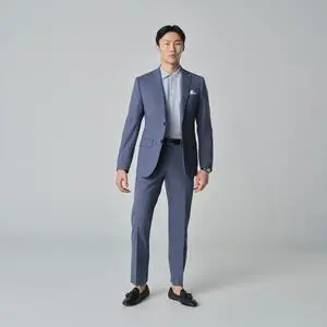 INDOCHINO Howell Wool Stretch Indigo Suit - Blue