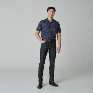 INDOCHINO London Aviation Print Camp Shirt - Navy