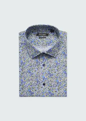 INDOCHINO London Floral Print Shirt - Blue