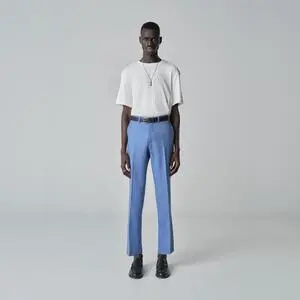 INDOCHINO Modica Herringbone Light Pants - Blue