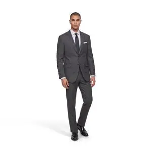 INDOCHINO Monviso High Twist Traveler Charcoal Suit