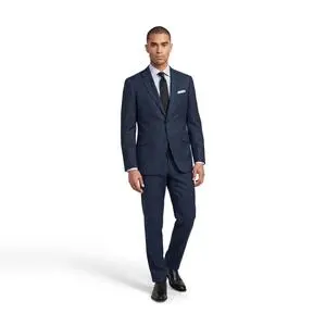 INDOCHINO Monviso High Twist Traveler Blazer - Navy