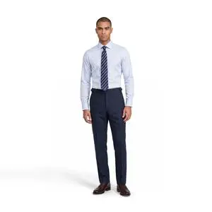 INDOCHINO Montaldo Micro Houndstooth Flannel Pants - Blue