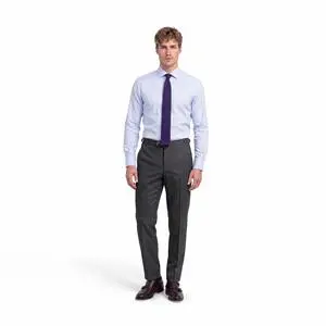 INDOCHINO Montaldo Micro Houndstooth Flannel Pants - Gray