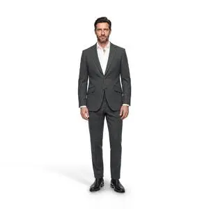 INDOCHINO Montaldo Micro Houndstooth Flannel Blazer - Green