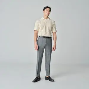 INDOCHINO Quadring Glen Check Sage Pants - Green