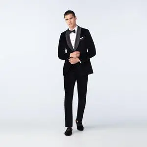 INDOCHINO Harford Velvet Tuxedo Suit - Black