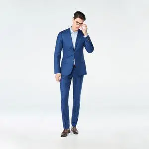 INDOCHINO Hayle Sharkskin Blazer - Blue
