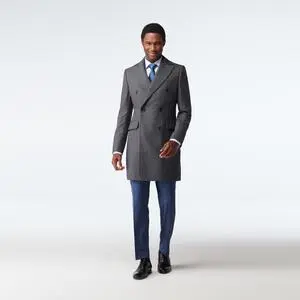 INDOCHINO Hatton Twill Quilted Overcoat - Gray