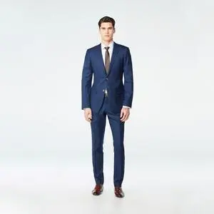 INDOCHINO Hayle Sharkskin Dark Navy Suit - Blue
