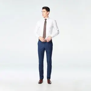 INDOCHINO Hayle Sharkskin Dark Navy Pants - Blue